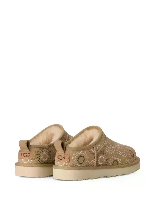 UGG Classic Micro Sun Stitch Embroidered Ankle Boots