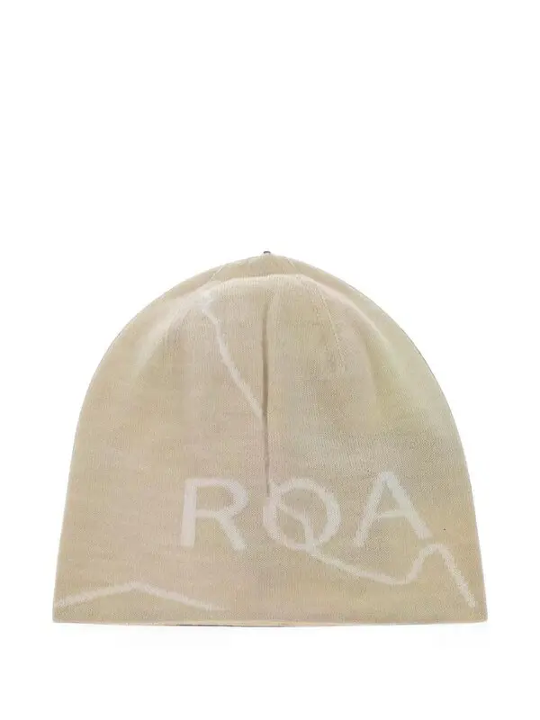 ROA Logo-intarsia Beanie Hat
