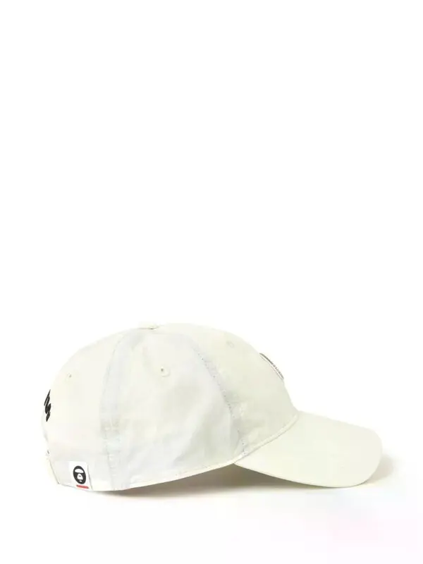 AAPE BY *A BATHING APE Moonface Logo-embroidered Cap - Neutrals