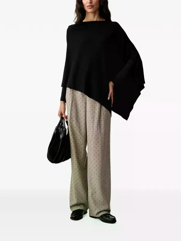 Dkny Asymmetric Fine-knit Top