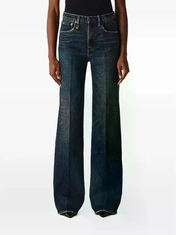 R13 Charlotte Wide-leg Jeans - Blue