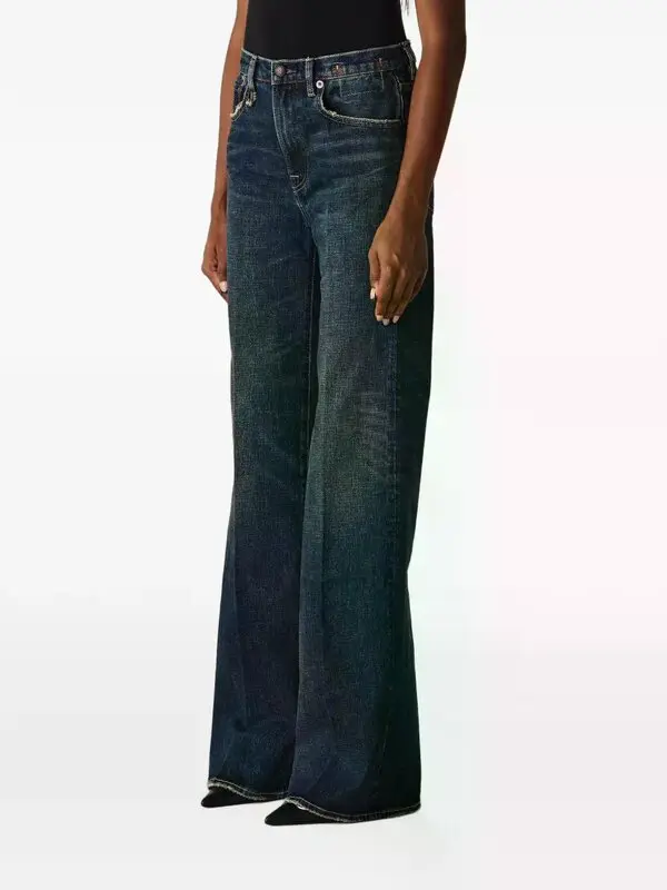 R13 Charlotte Wide-leg Jeans
