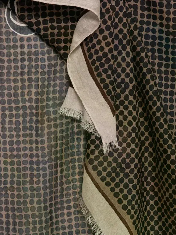 Marc O'polo Polka-dot Logo-print Scarf