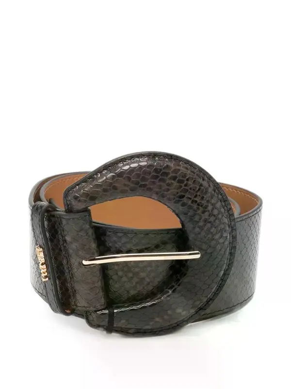 TWINSET Snake-effect Buckle-fastening Belt