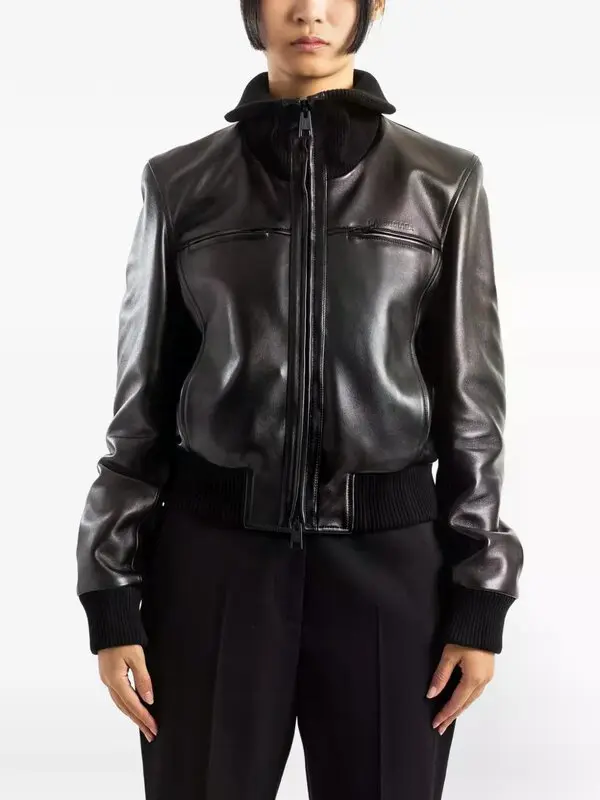 Balenciaga High-collar Fitted Jacket
