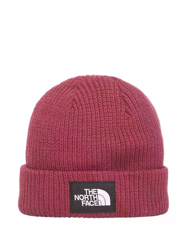 The North Face Salty Logo-patch Beanie Hat - Red