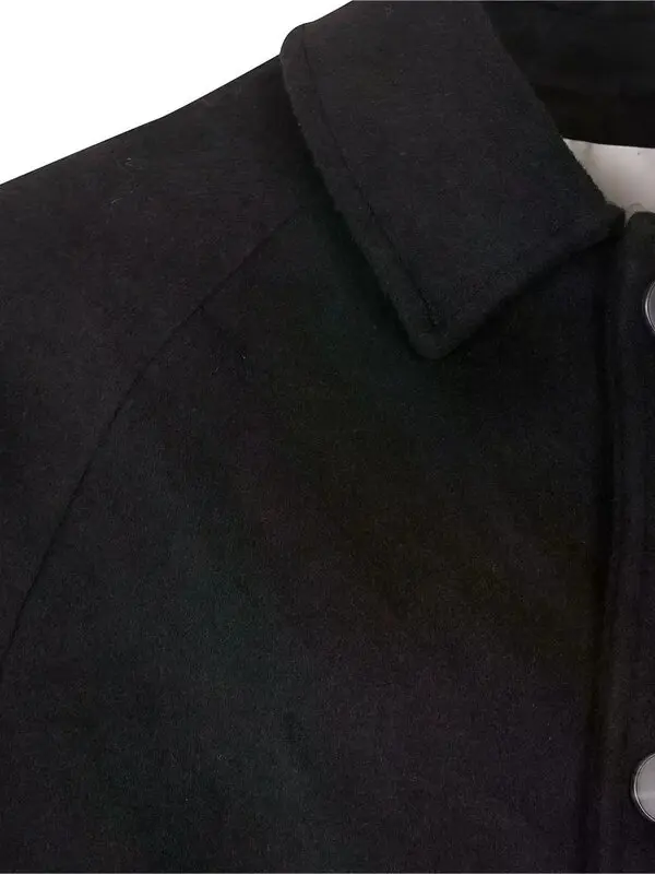 WOC Single-breasted Raglan-sleeve Coat