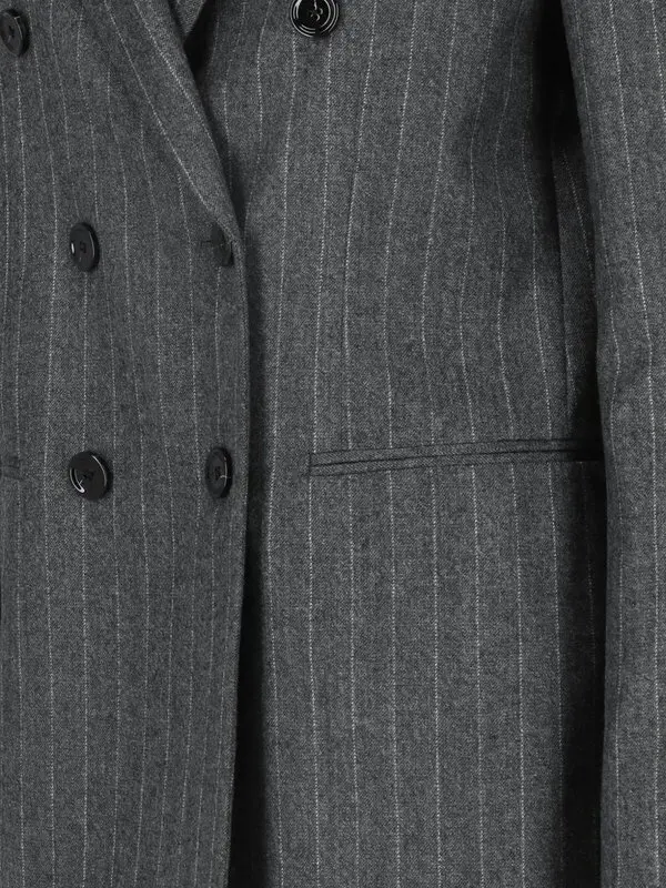 LARDINI Pinstripe Double-breasted Jacket