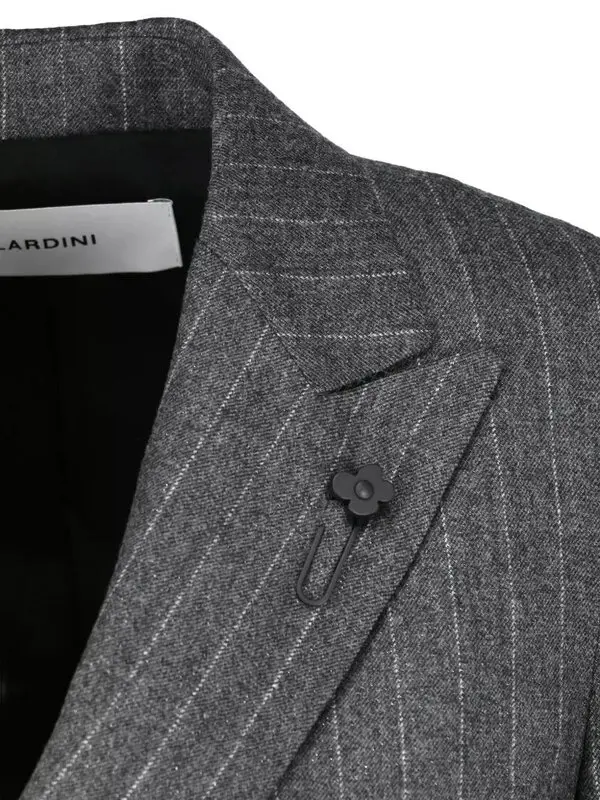 LARDINI Pinstripe Double-breasted Jacket