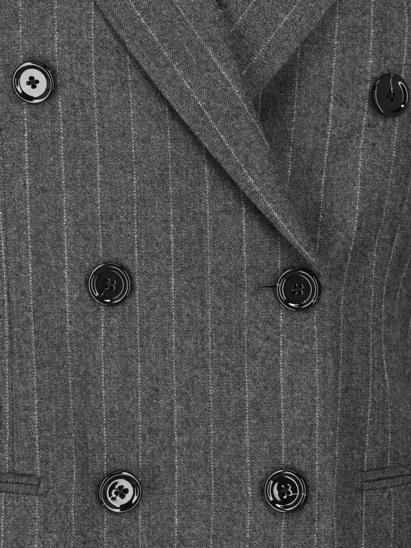 LARDINI Pinstripe Double-breasted Jacket