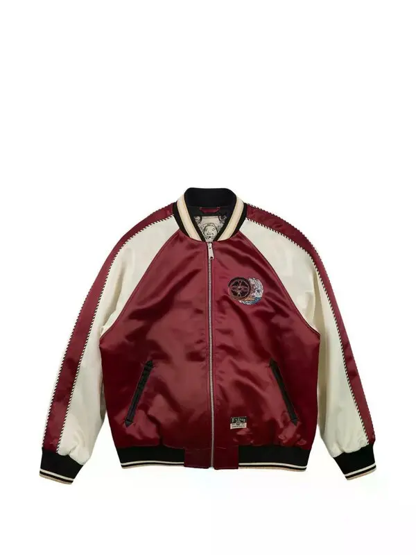 EVISU Logo-patch Embroidered Bomber Jacket