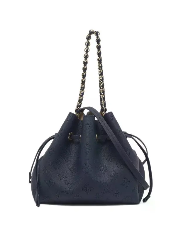 LOUIS VUITTON Bella Monogram Mahina Bucket Bag - Blue