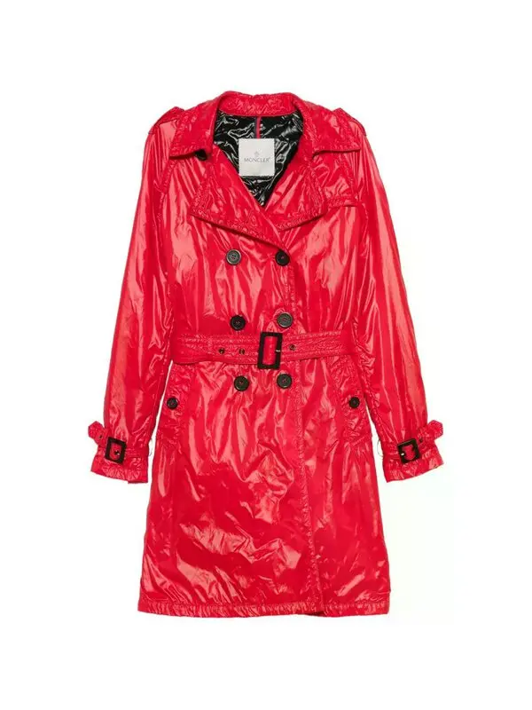 Moncler 2010s Double-breasted Belted Coat