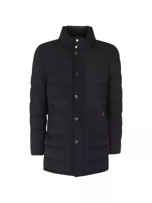 MOORER Quilted High-neck Coat
