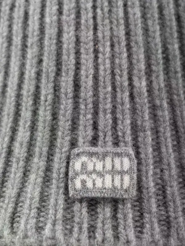 Miu Miu Logo-patch Beanie Hat