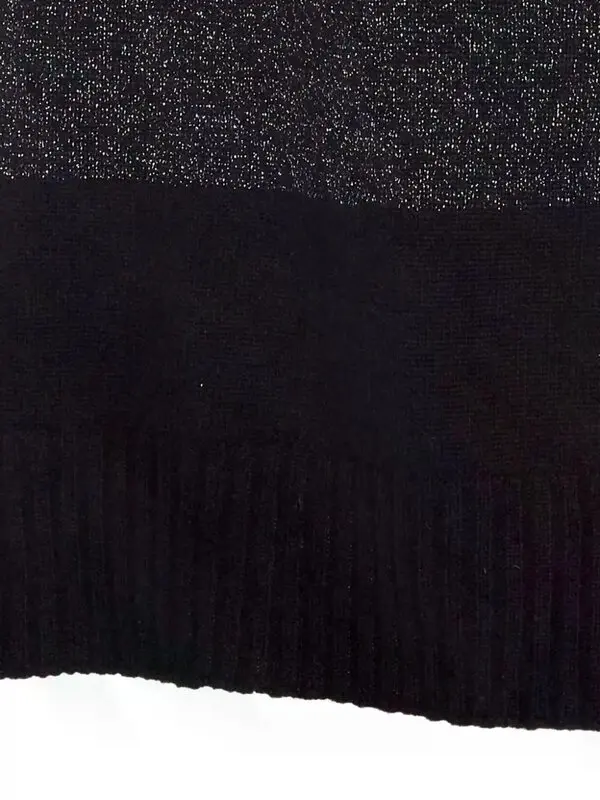 TWINSET Striped Lamé-effect Sweater