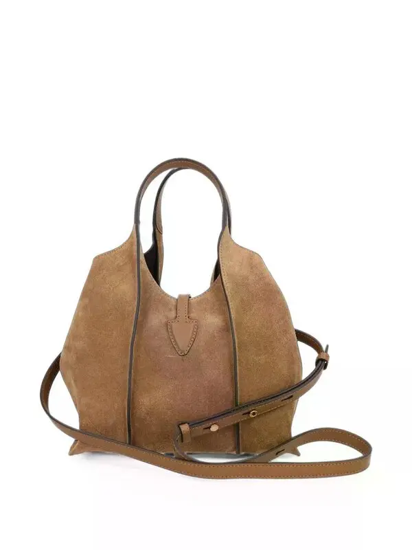 TOD'S T Timeless Suede Shoulder Bag