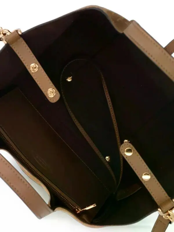 TOD'S T Timeless Suede Shoulder Bag