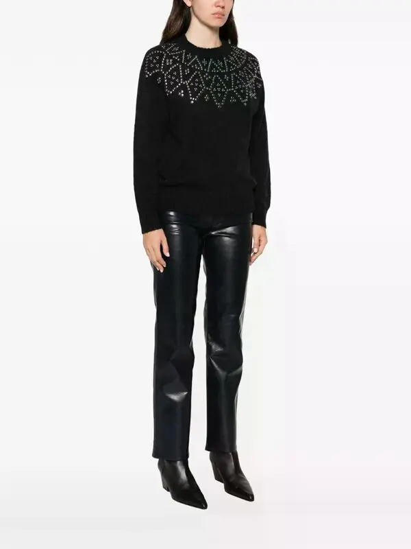 Alpha Studio Stud-embellished Sweater