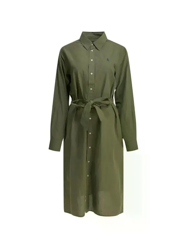 Polo Ralph Lauren Chemisier Midi Dress With Logo