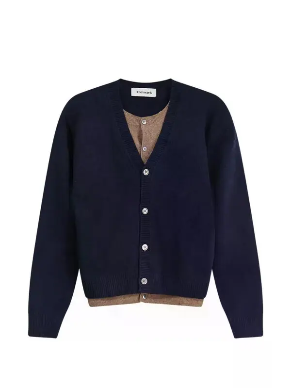 TONYWACK Layered-effect Button-up Cardigan