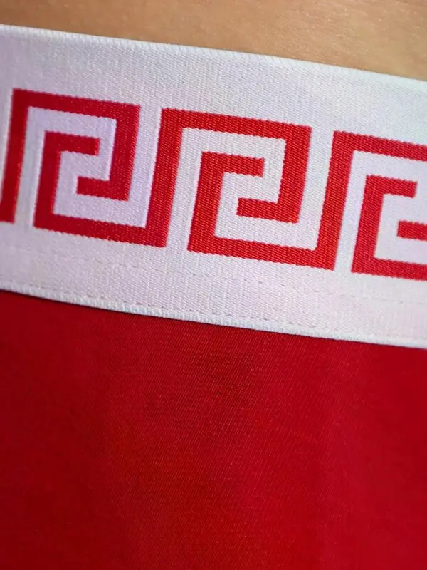 Versace Cotton-jersey Long Trunks