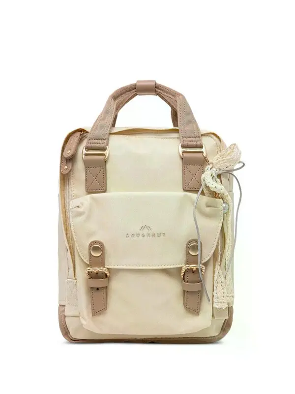 DOUGHNUT Macaroon Enchanted Lace-detail Buckled Backpack - Neutrals