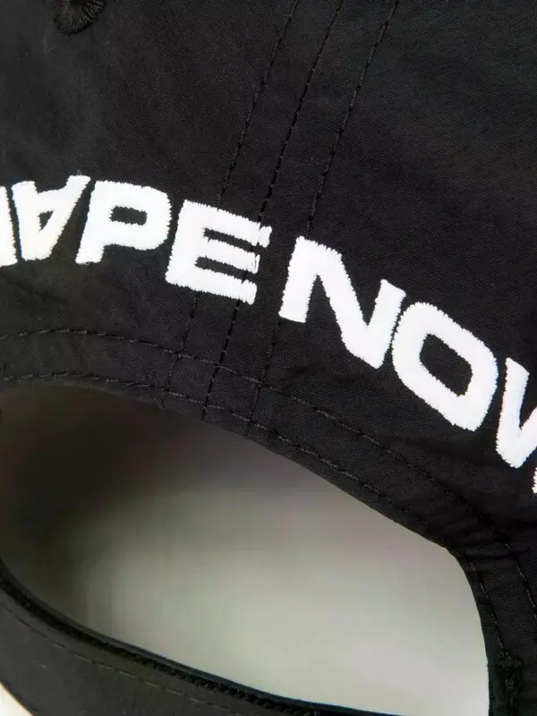 AAPE BY *A BATHING APE Moonface Logo-patch Cap - Black