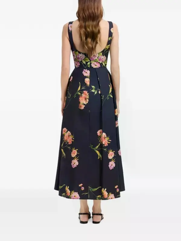 Elie Saab Floral-print Midi Dress