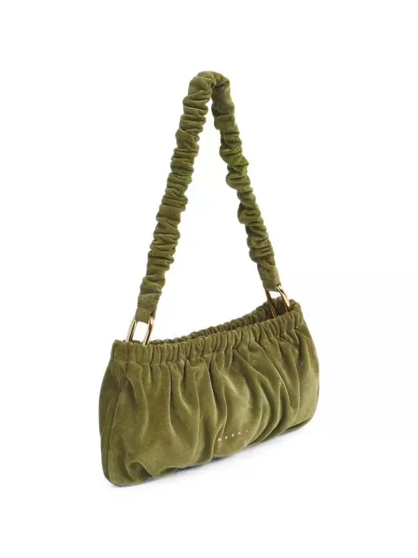Marni Suede Ruffles Clutch Bag