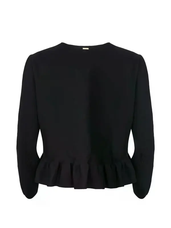 TWINSET Heart-hardware Peplum Cardigan