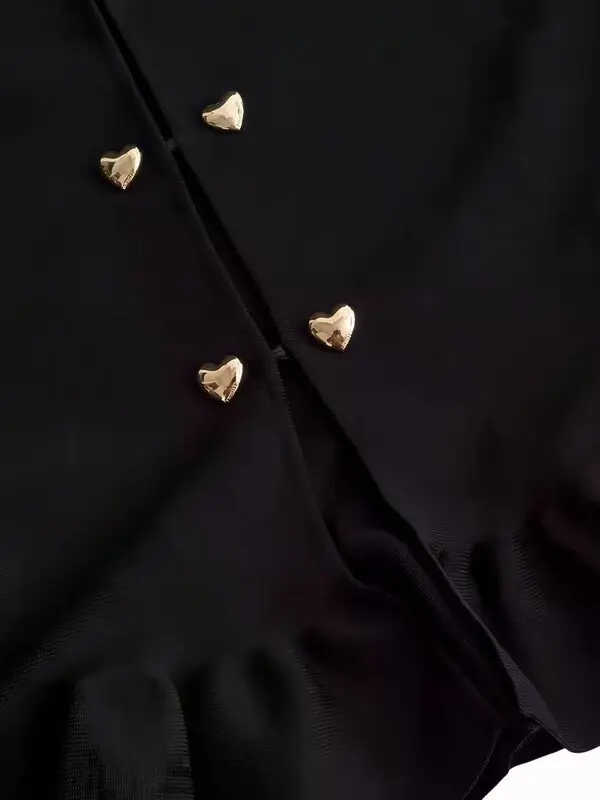 TWINSET Heart-hardware Peplum Cardigan