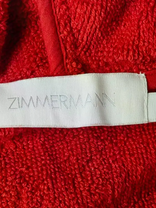 Zimmermann Hooded Fringed Mini Dress