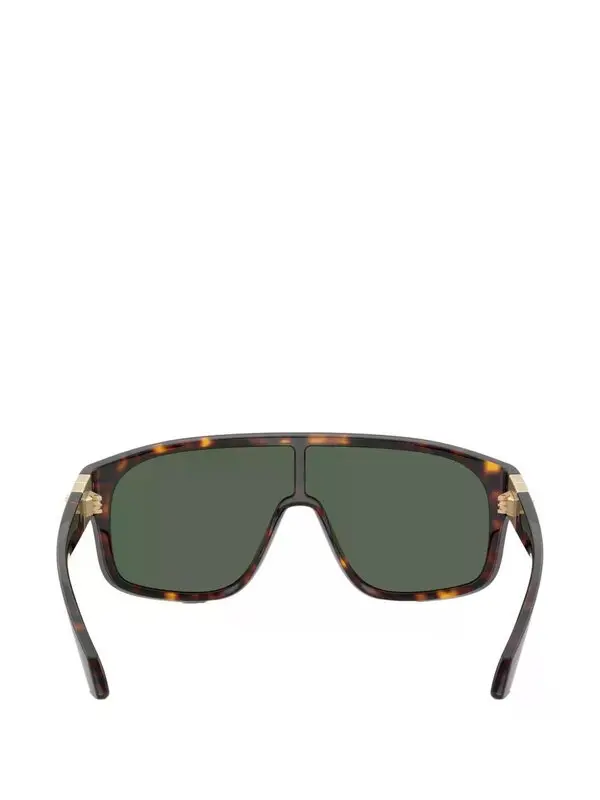 Versace Medusa Plaque Rectangle-frame Sunglasses