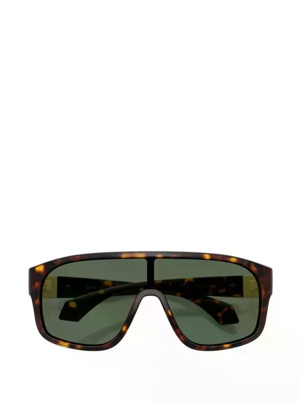 Versace Medusa Plaque Rectangle-frame Sunglasses