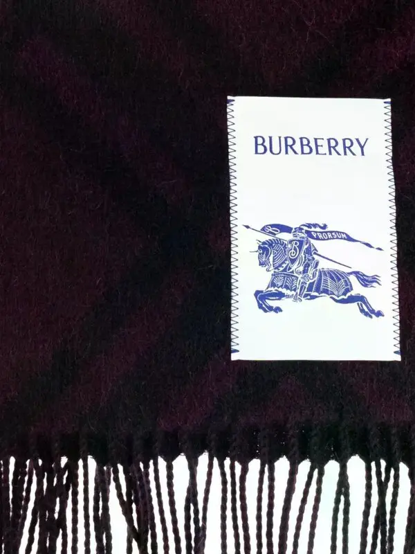 Burberry Check Alpaca-wool Scarf