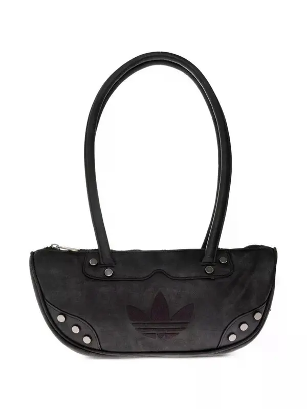 Adidas Bowling Logo-patch Studded Tote Bag - Black