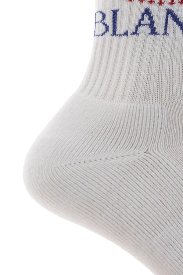 Casablanca Cotton Crew Socks With Casa Blanca Logo