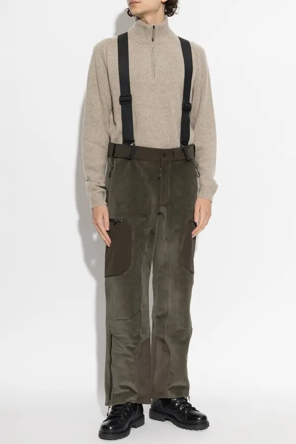 Sease Corduroy Ski Pants With Suspenders