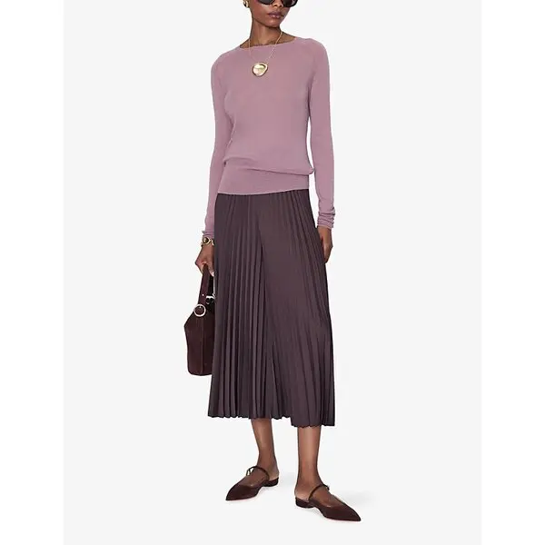 JOSEPH Geras Round-neck Regular-fit Cashmere Jumper
