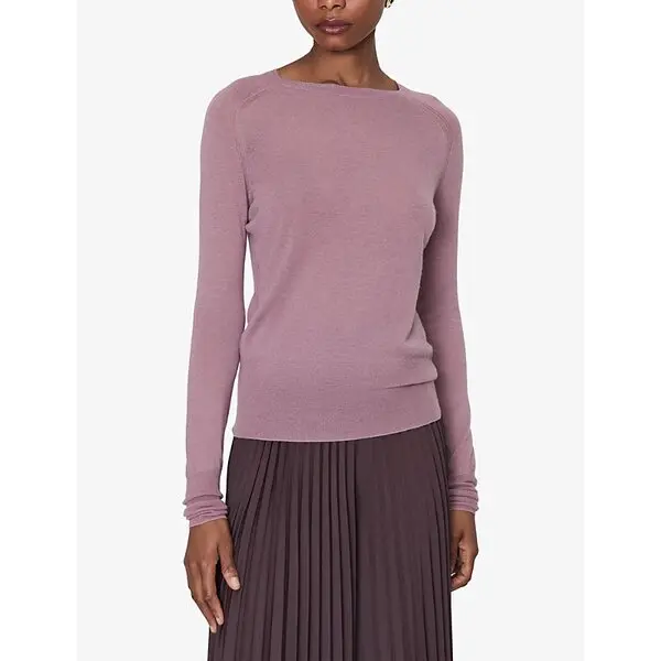 JOSEPH Geras Round-neck Regular-fit Cashmere Jumper