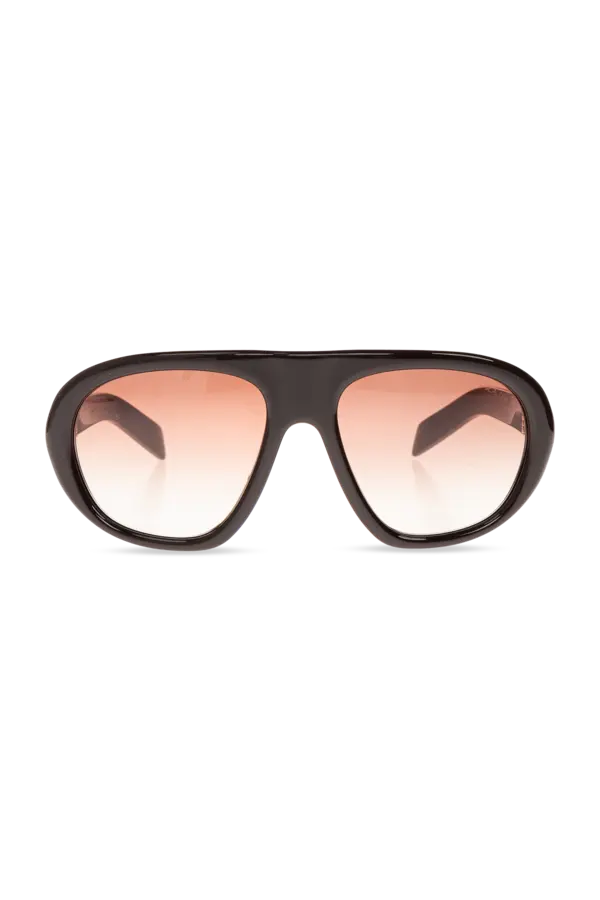 Prada Red ‘c05s’ Oversized Sunglasses - Brown