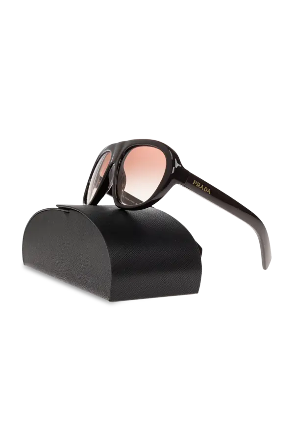 Prada Red ‘c05s’ Oversized Sunglasses - Brown