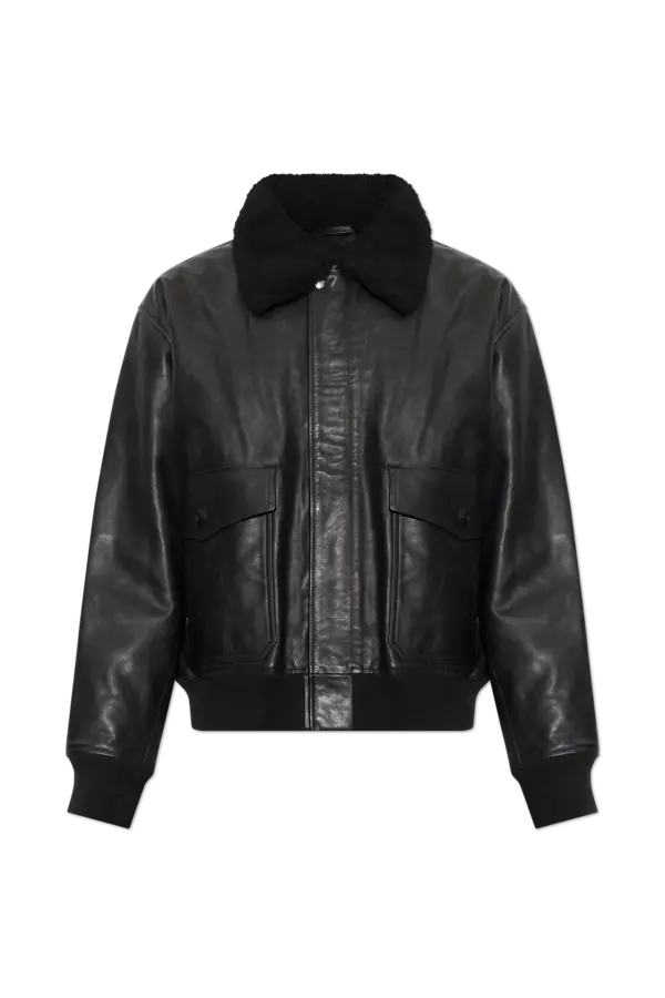 A.p.c. Leather Jacket ‘charies - Black