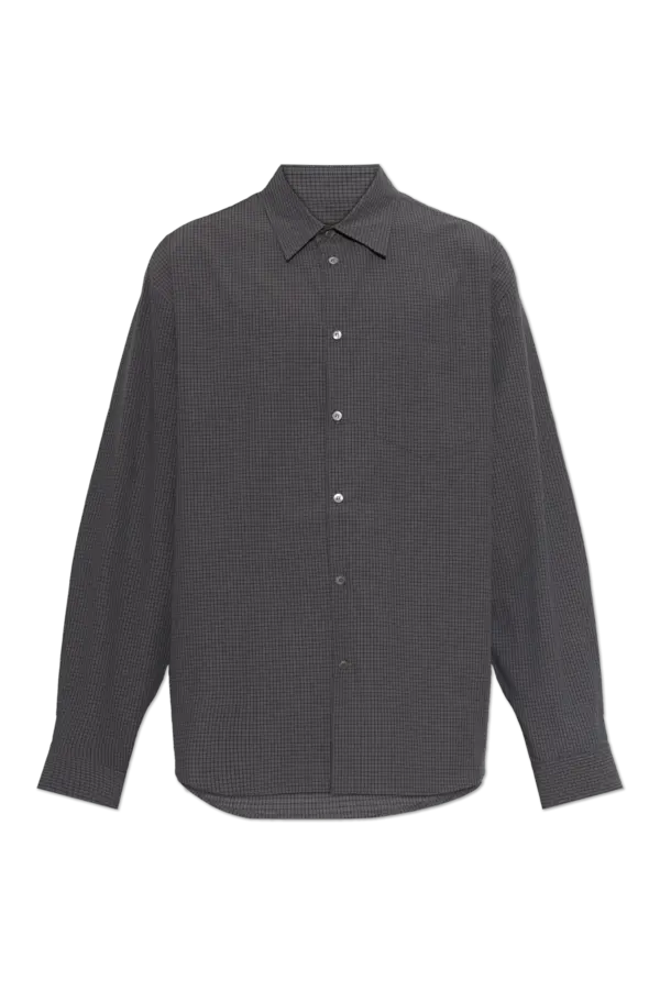 Marni Cotton Micro-check Shirt - Grey