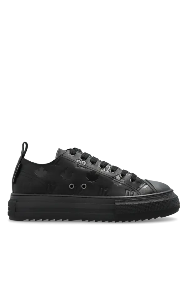Dsquared2 Leather ‘berlin’ Monogram Sneakers
