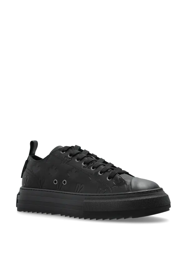 Dsquared2 Leather ‘berlin’ Monogram Sneakers