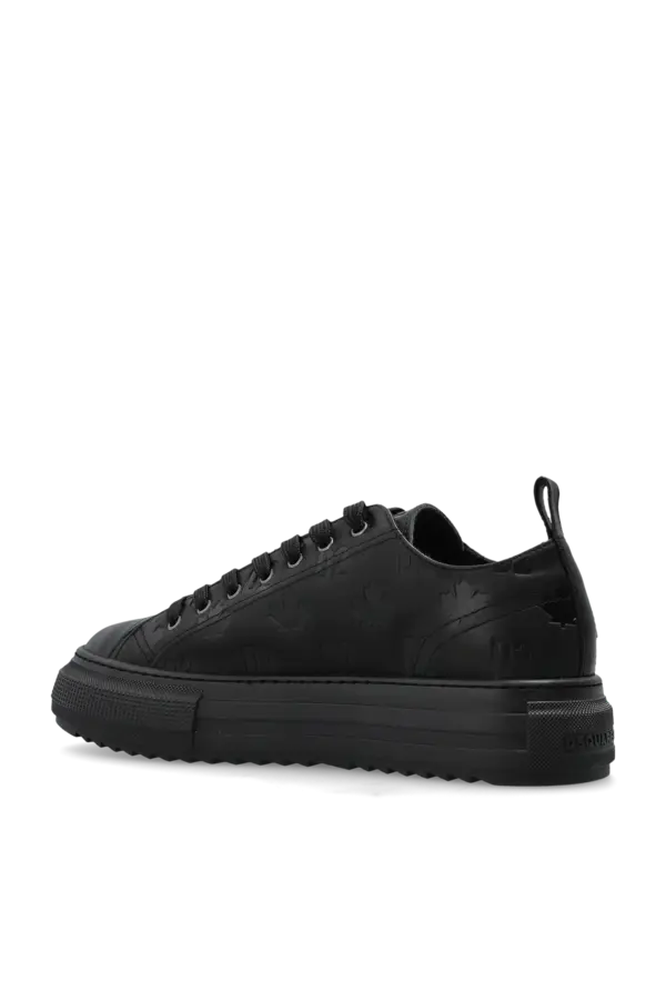 Dsquared2 Leather ‘berlin’ Monogram Sneakers