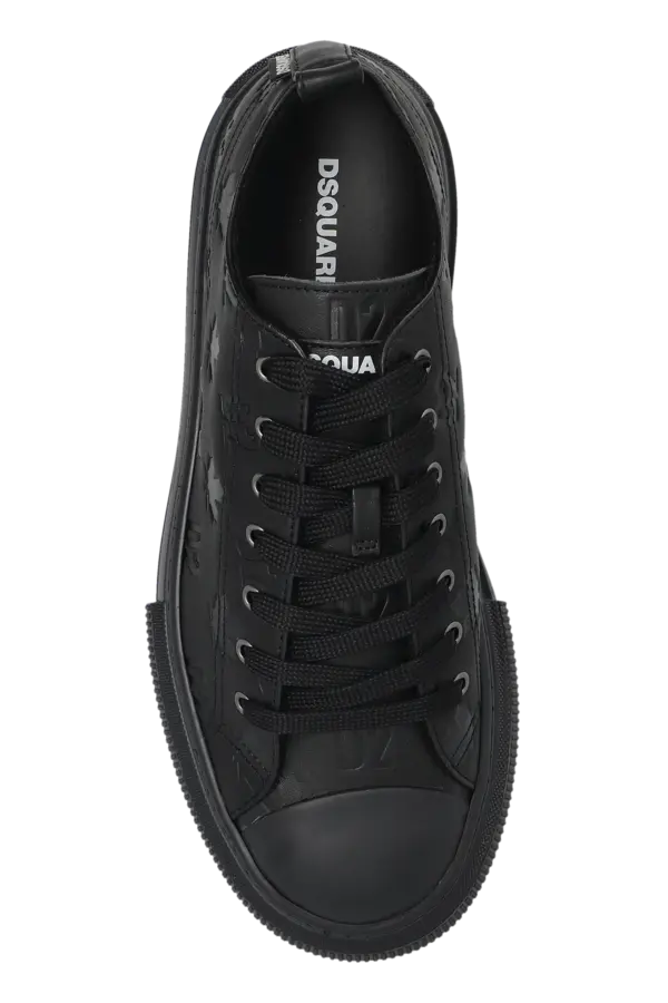 Dsquared2 Leather ‘berlin’ Monogram Sneakers