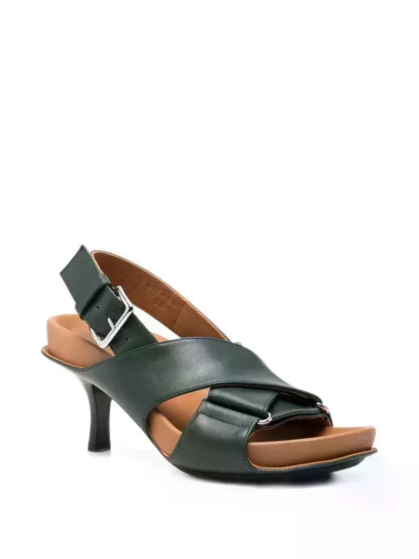 Marni Buckle-fastening Crossover Sandals